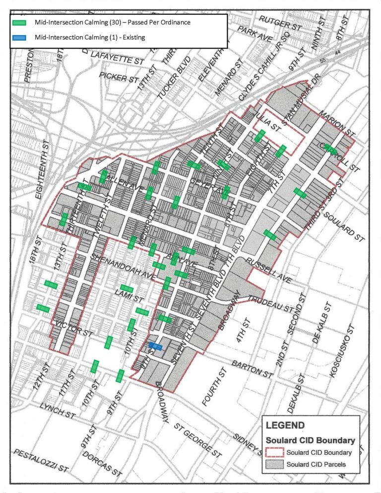 Traffic Calming and Speed Humps Plan - Soulard Special Business District